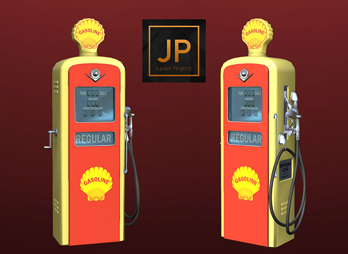 Second Life Marketplace - 9. STEELHEAD VINTAGE GAS PUMP [Shell]